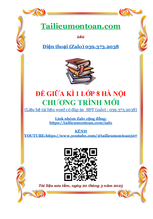 Đề giữa HK1 Toán 8